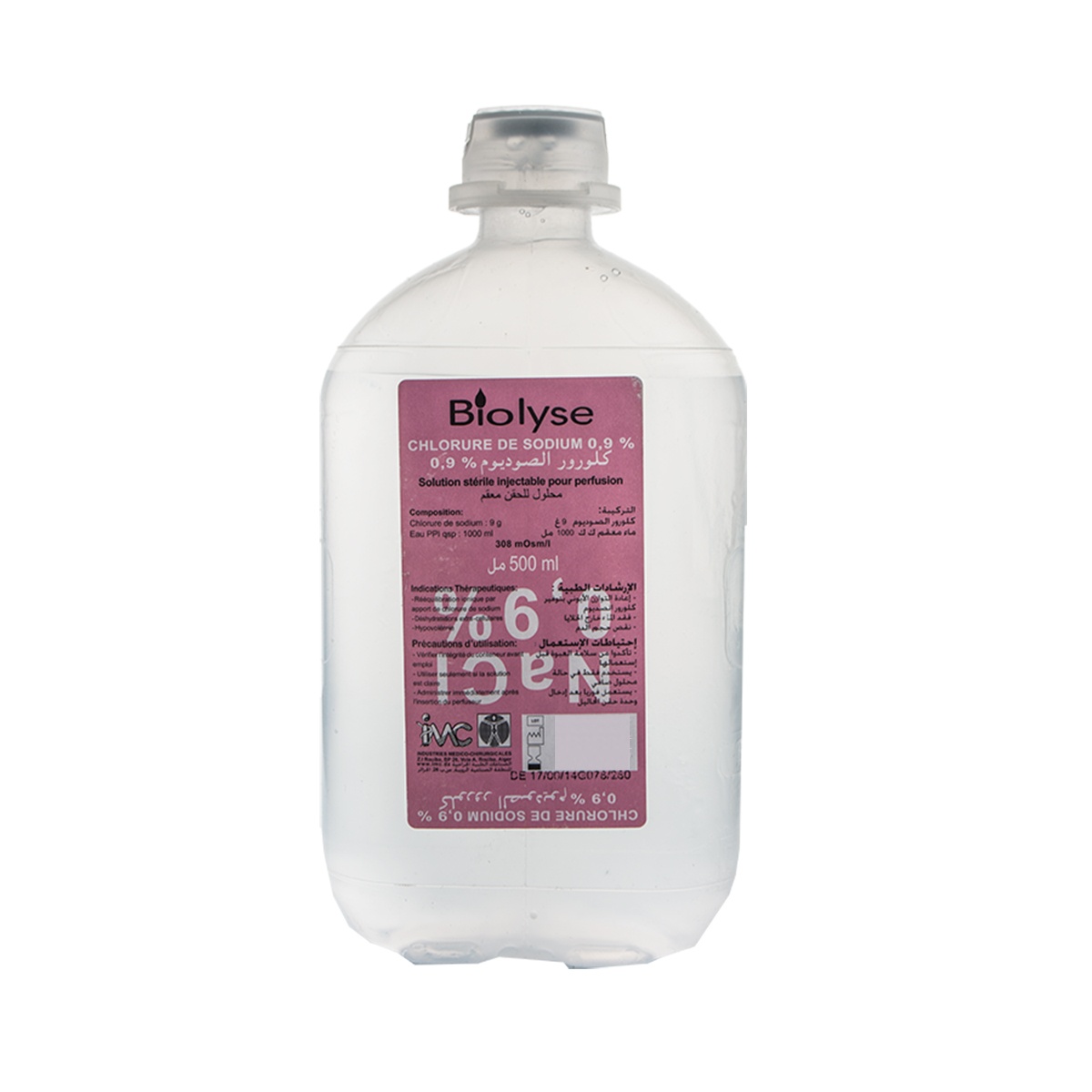 SERUM SALE BIOLYSE 500ml – Moncomptoir , Vente de produits medico ...